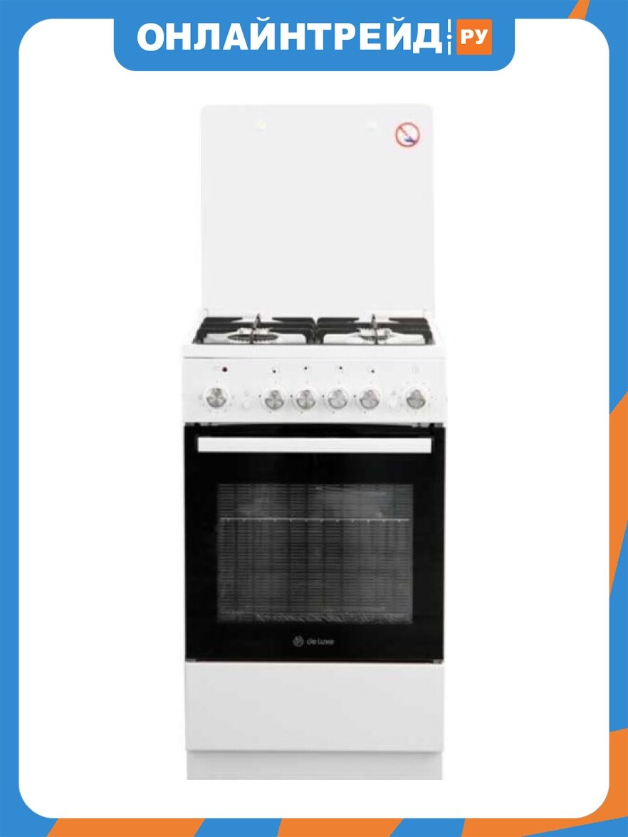 Комбинированная плита Deluxe De Luxe 5040.40гэ(кр)чр белый
