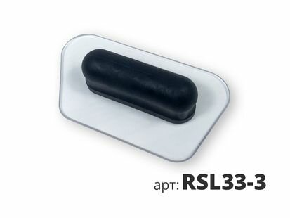 Инструмент для Нанесения Мини-Кельма Пластиковая, Трапеция Stmdecor RSL33-3 Прозрачная с Заточкой, Размер 140х80х3 мм.