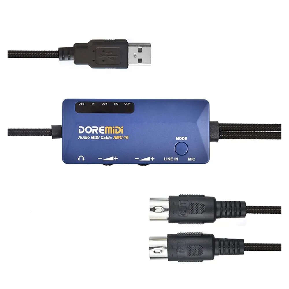DOREMiDi AMC-10 USB Аудио MIDI Кабельный Преобразователь Plug And Play