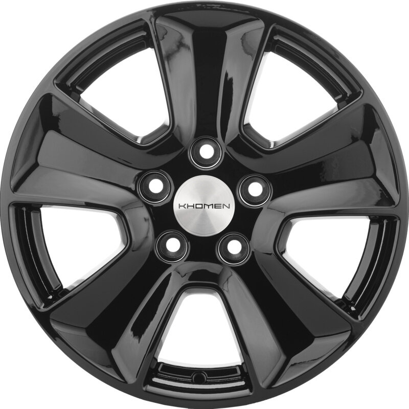 Литой колесный диск Khomen Wheels KHW1601 (Renault/Nissan) 6,5x16/5x114,3 ET50 D66,1 Black