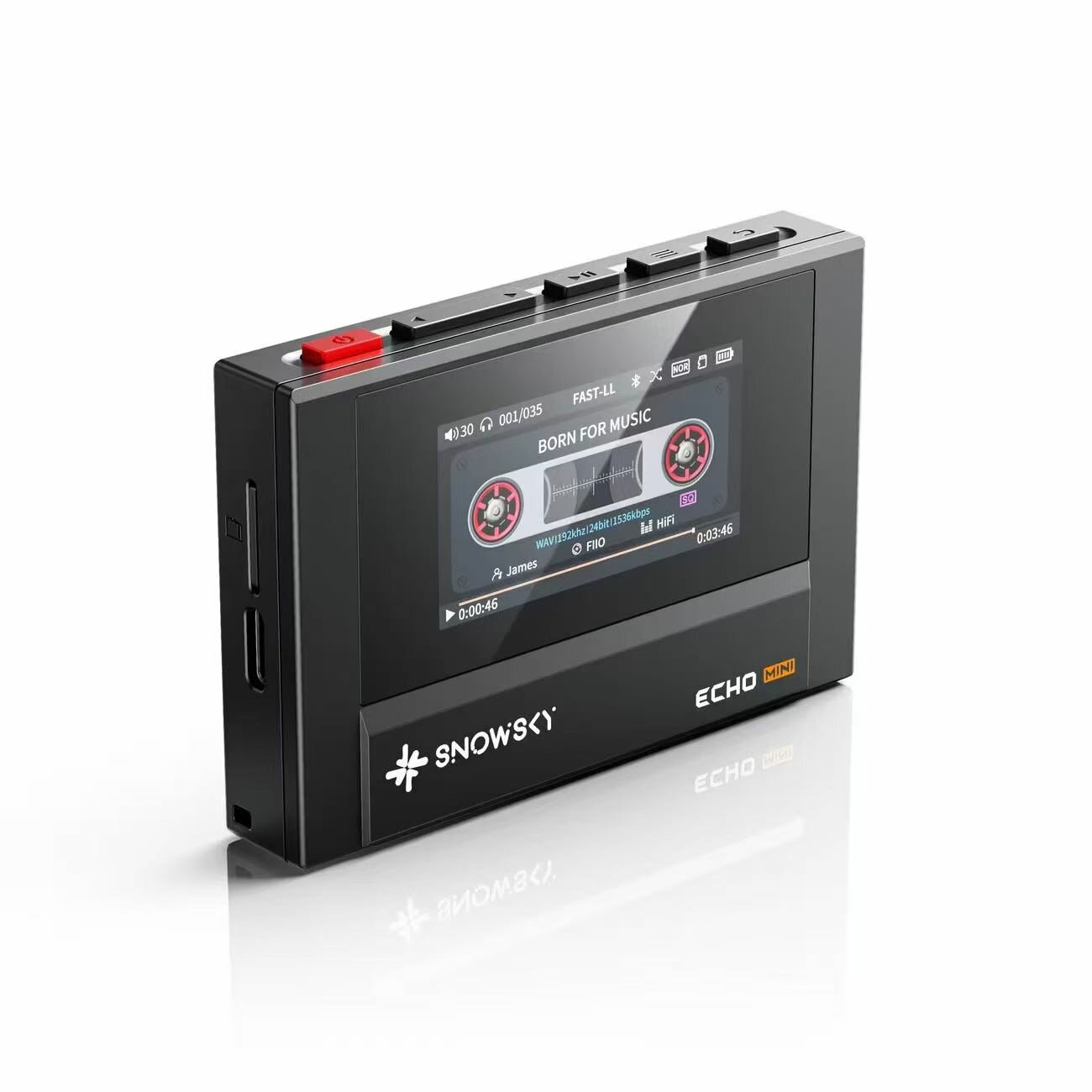 Мини плеер FiiO ECHOMINI Bluetooth с поддержкой lossless, MP3, Black