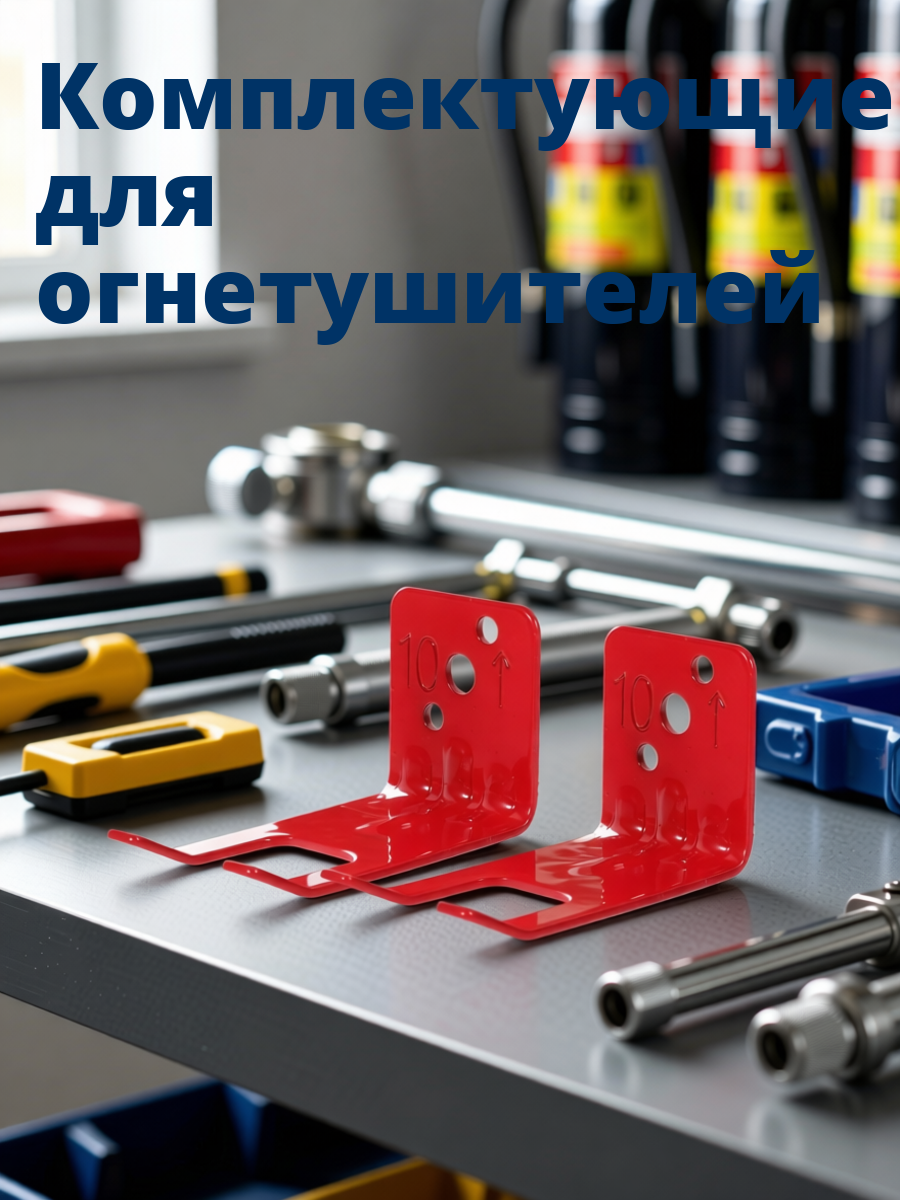 Держатели Для Огнетушителей Настенные Брачеты 4 Штуки Размер 9.00X5.00X4.50Cm