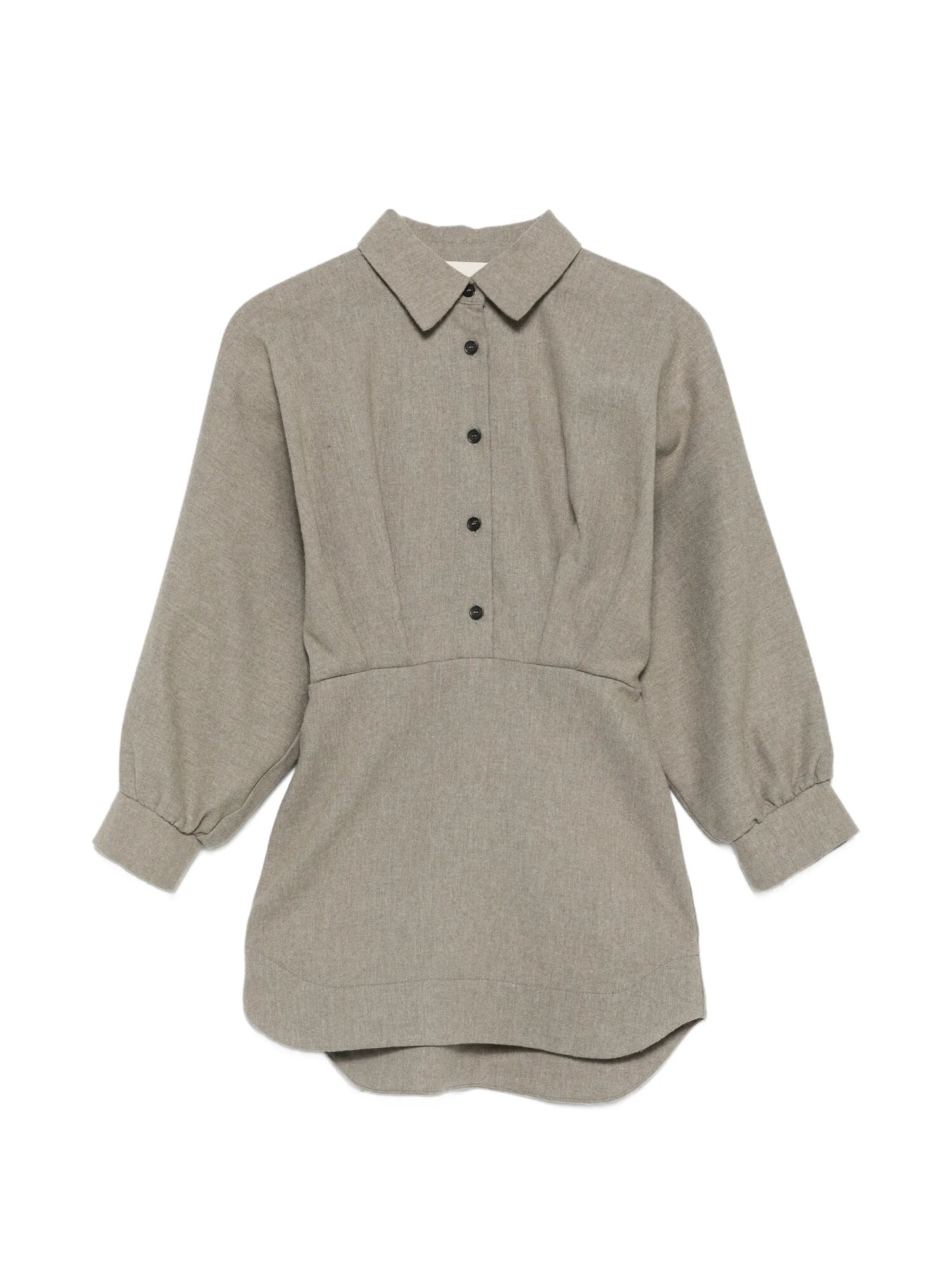 Платье Button-up gathered-waist dress