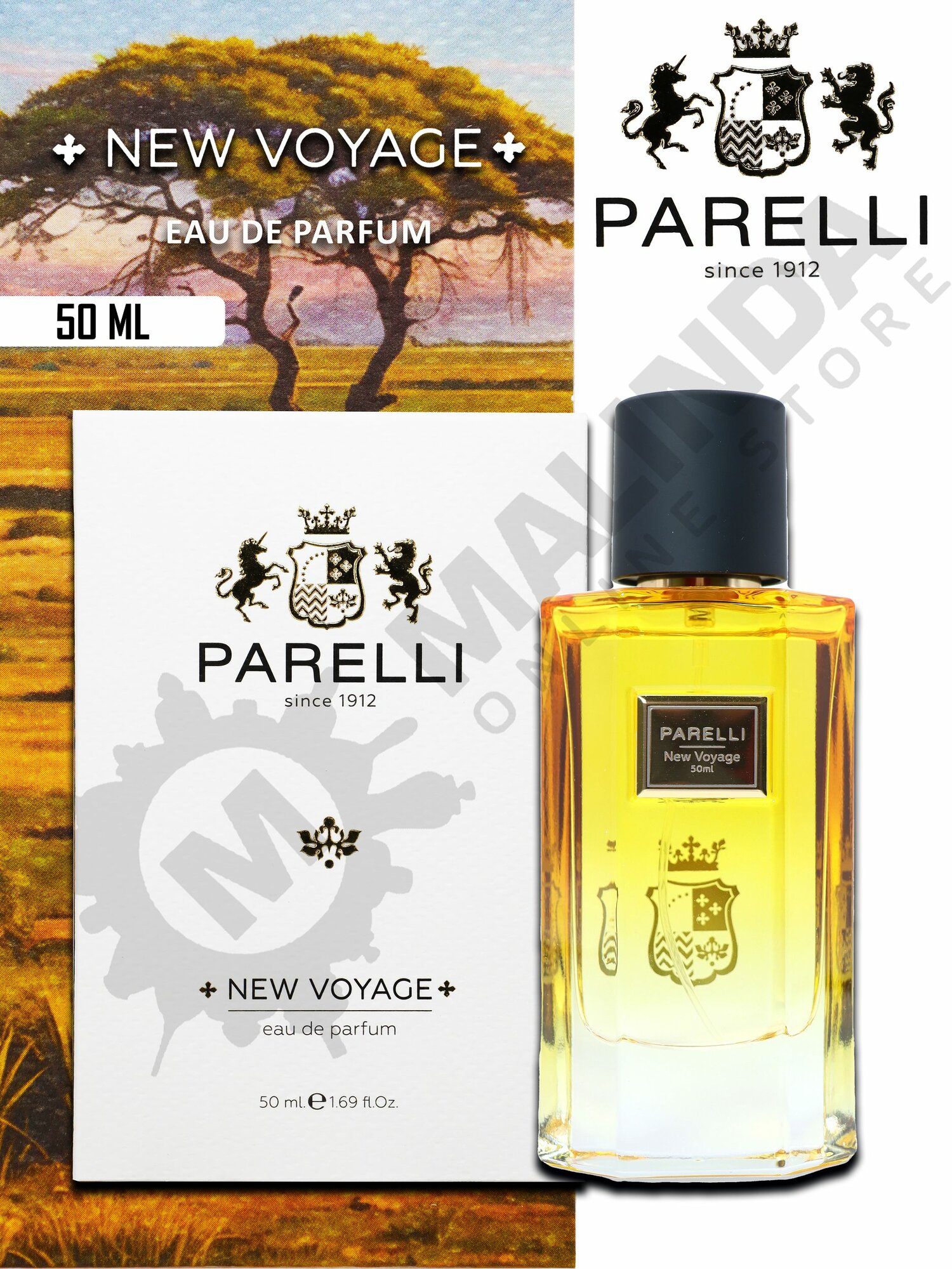PARELLI Парфюмерная вода для женщин New Voyage 50 мл парфюм для нее женская парфюмерия