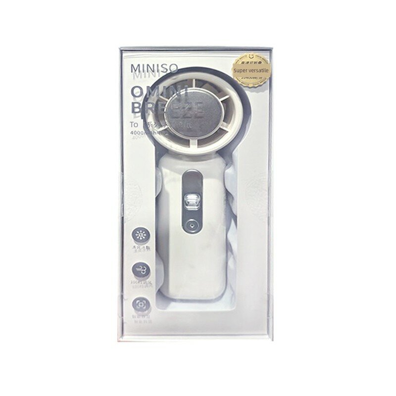 Портативный складной вентилятор MINISO Supreme Series с ультравысокой скоростью, функцией охлаждения и мощным потоком