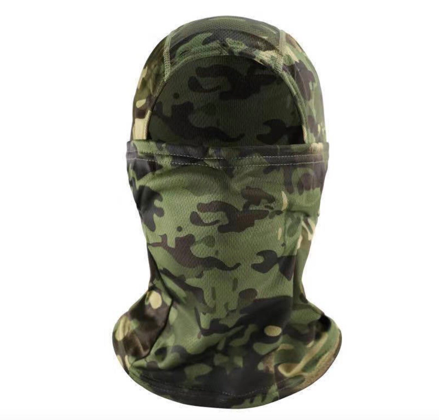 Тактическая камуфляжная зеленая маска бафф для головы/лица MyPads M-232110, головной убор под шлем, каску, ветрозащитная, солнцезащитная, пылезащит.