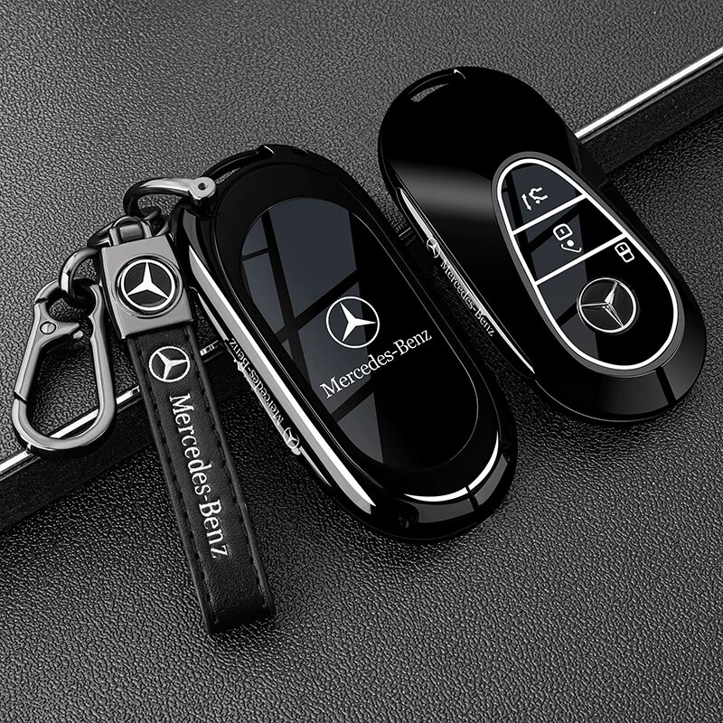 Ключевой брелок Mercedes-Benz D-Style Black Knight с логотипом и шнурковой застежкой