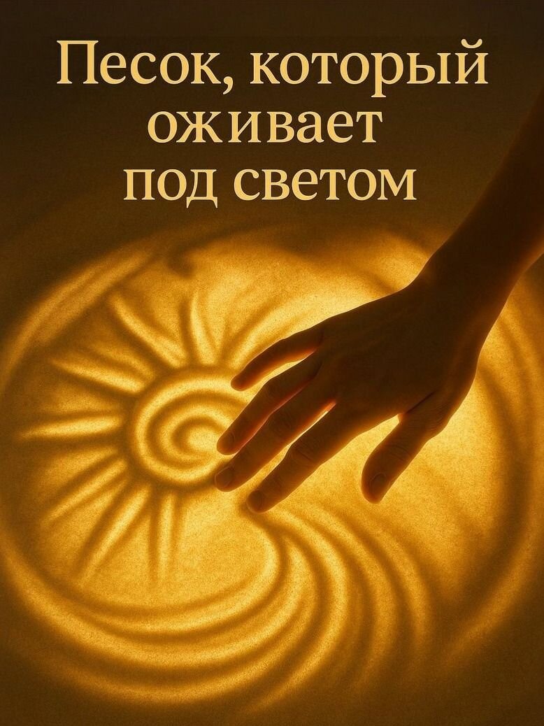 Кварцевый песок для арт - терапии / 0,5- 0,9 / 1кг. / Мир песков.