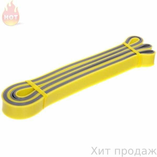 Резинка для фитнеса 6-24 кг "Wellness" 22 мм, желтая