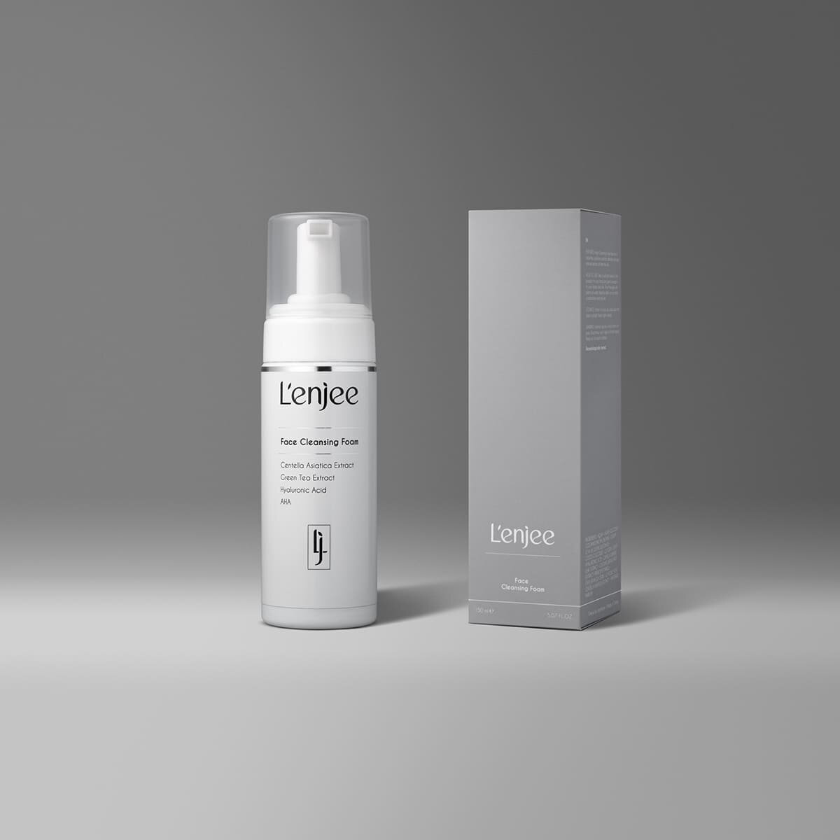 Очищающая пенка для лица с гликолевой кислотой, Lenjee Face Cleansing Foam, 150 мл