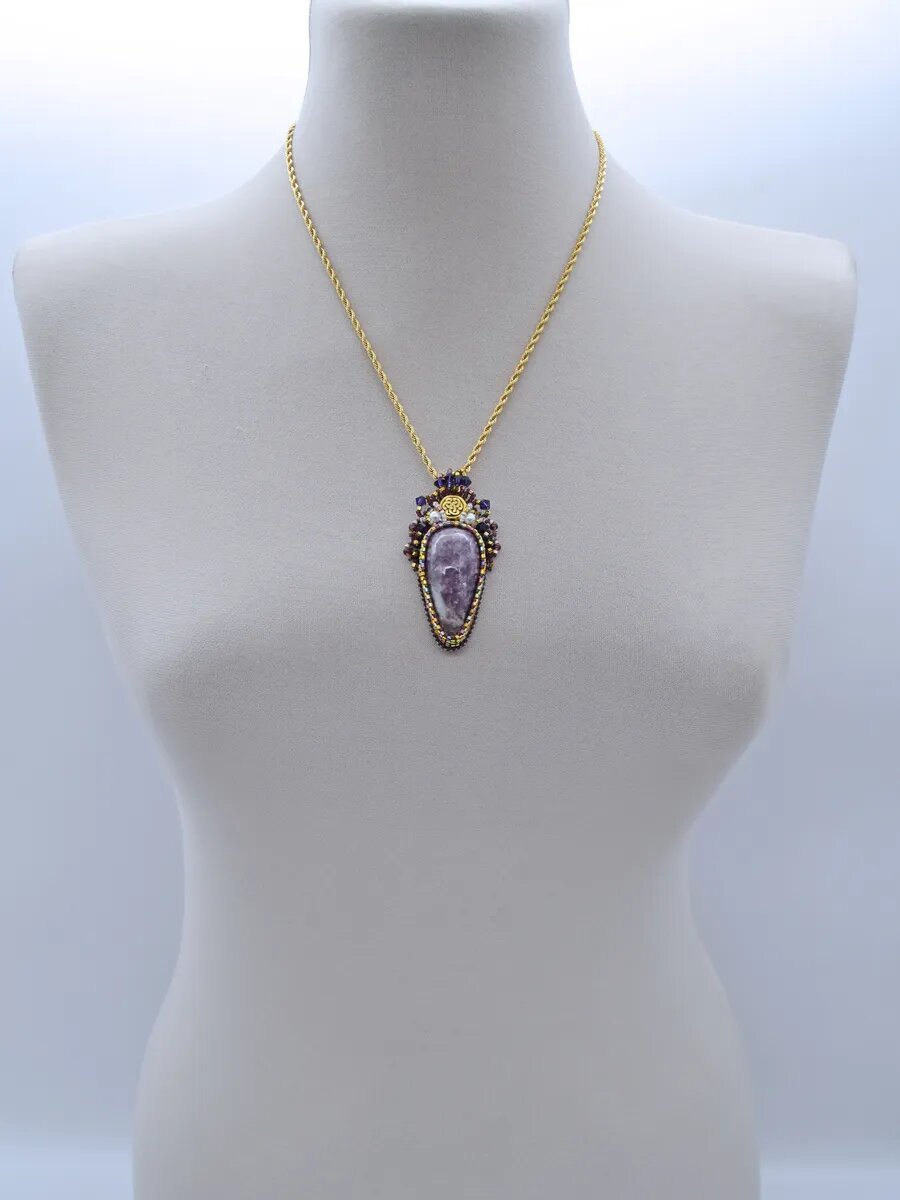 Колье, кристаллы Swarovski