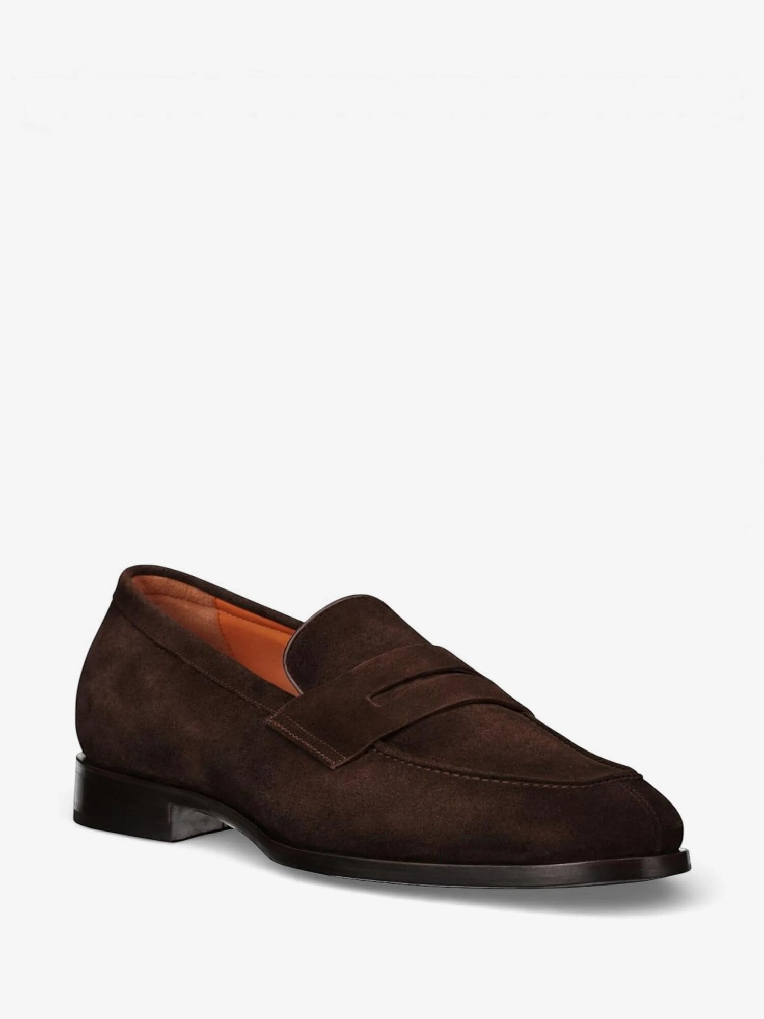 Лоферы Santoni Suede penny loafers, размер 43.5, коричневый — фото 1