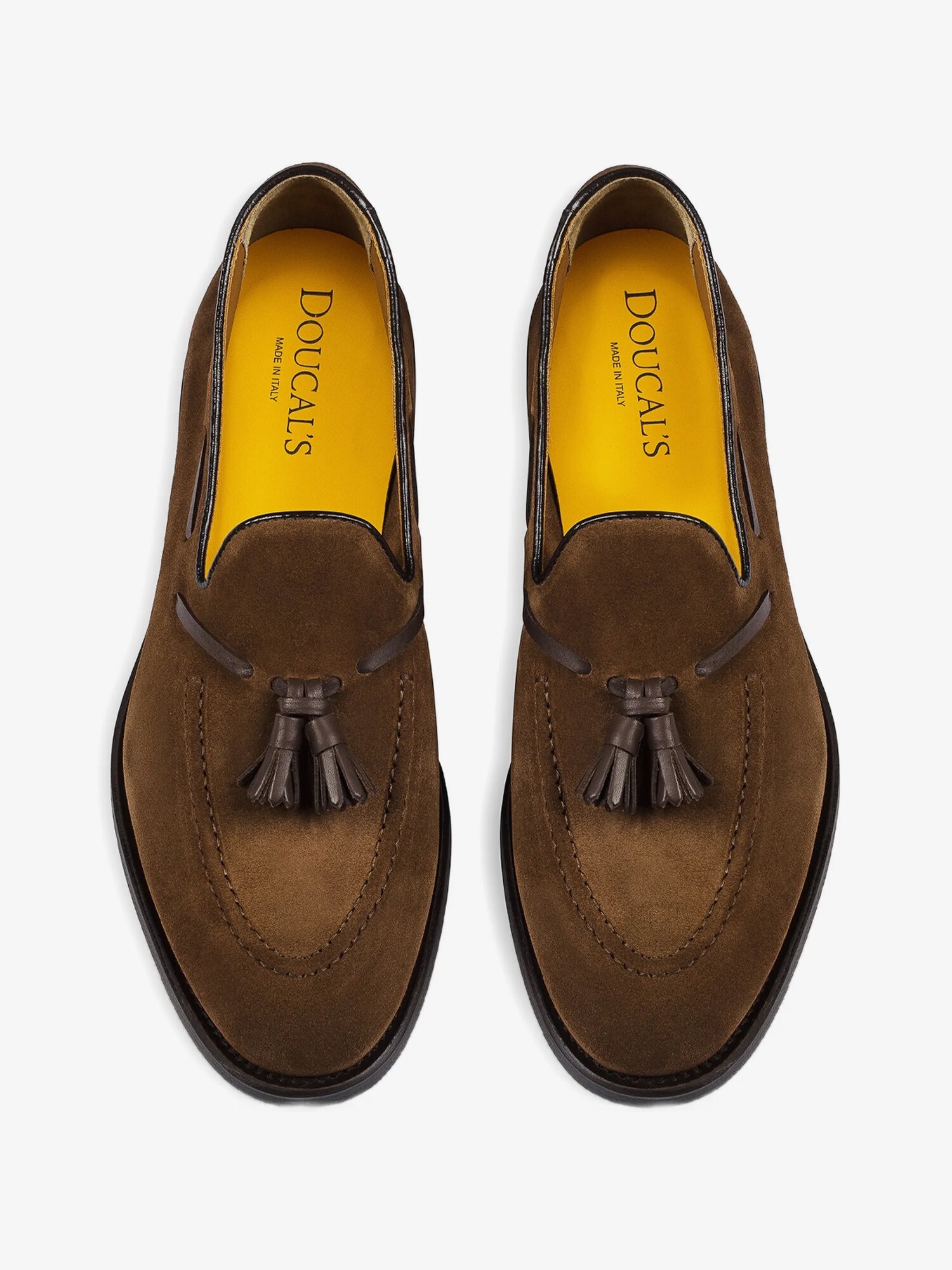Лоферы Doucal's Suede tassel loafer, размер 41, brown — фото 1