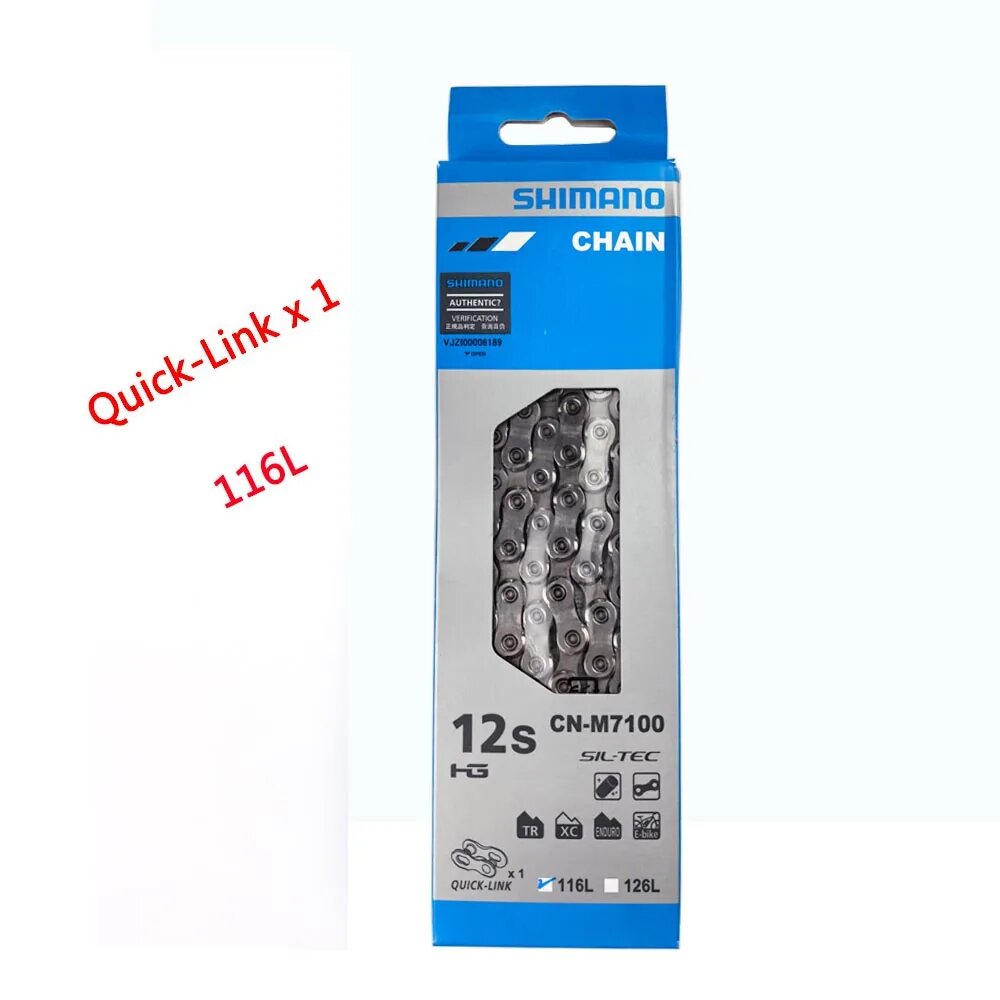 SHIMANO DEORE XTR CN M9100 XT M8100 SLX M7100 DEORE M6100 Цепь 12s MTB Велосипедная цепь 116L 124L 126L Велосипед QUICK LINK Оригинал