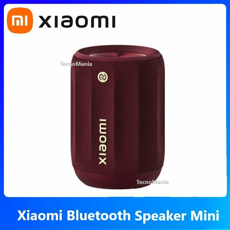 Беспроводная портативная колонка Xiaomi Bluetooth speaker mini ASM01A HyperOS Bluetooth 5.3 NFC IP67 RGB красный