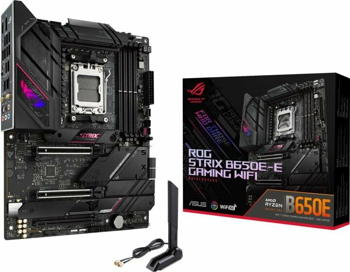 ASUS ROG STRIX B650E-E GAMING WIFI (RTL) AM5 B650 3xPCI-E HDMI+DP 2.5GbLAN+WiFi SATA ATX 4DDR5