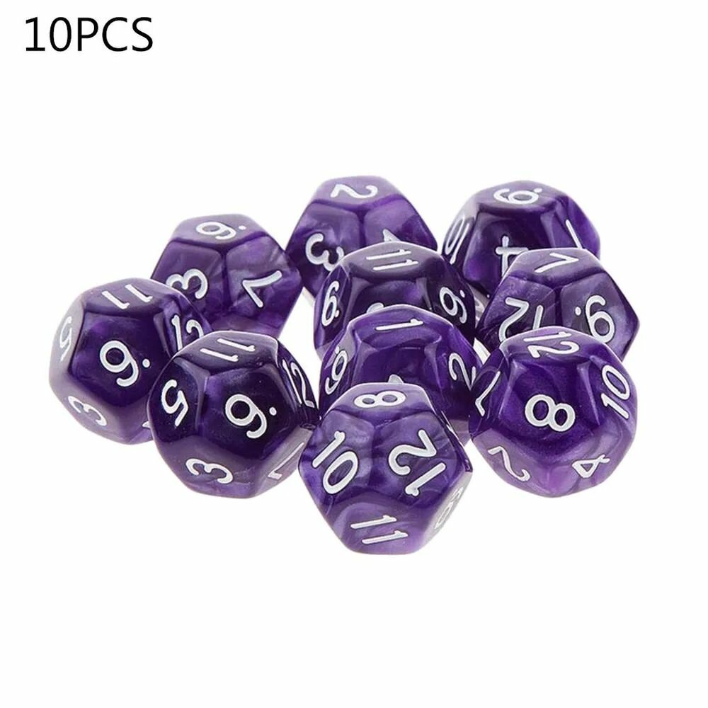Набор из 10 12-гранных игральных костей D12