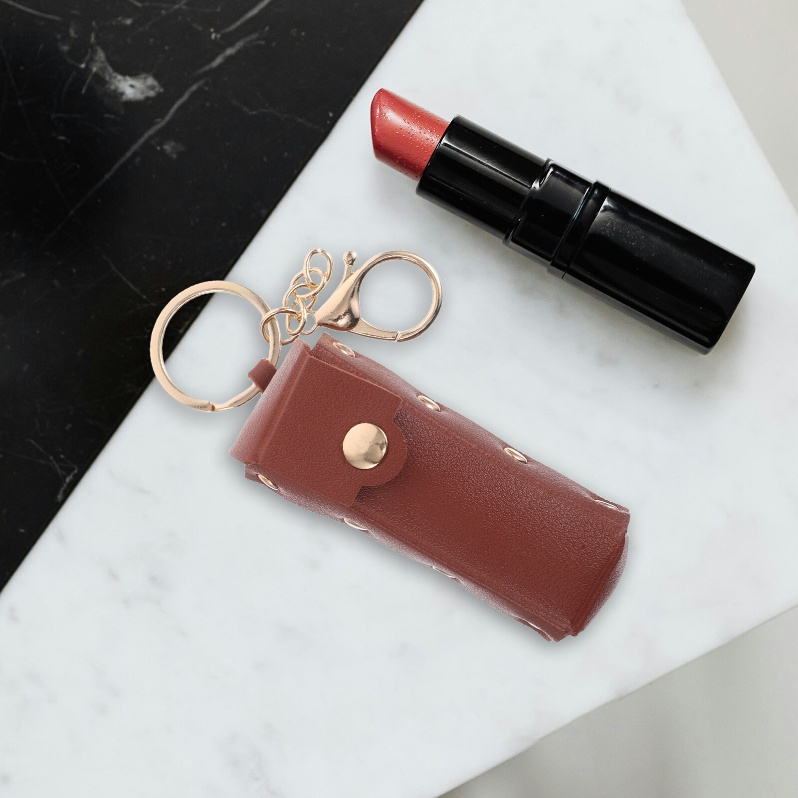 Держатель Губной Помады С Ключницей Переносной Чехол Для Водостойкой Сумочки 8.00X3.00X2.00Cm