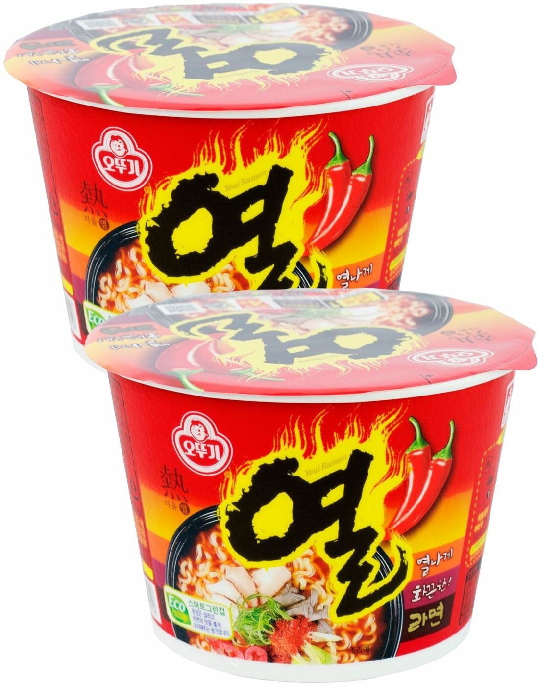 Лапша Yeul Ramen Оттоги со вкусом острого перца 105 г * 2 шт