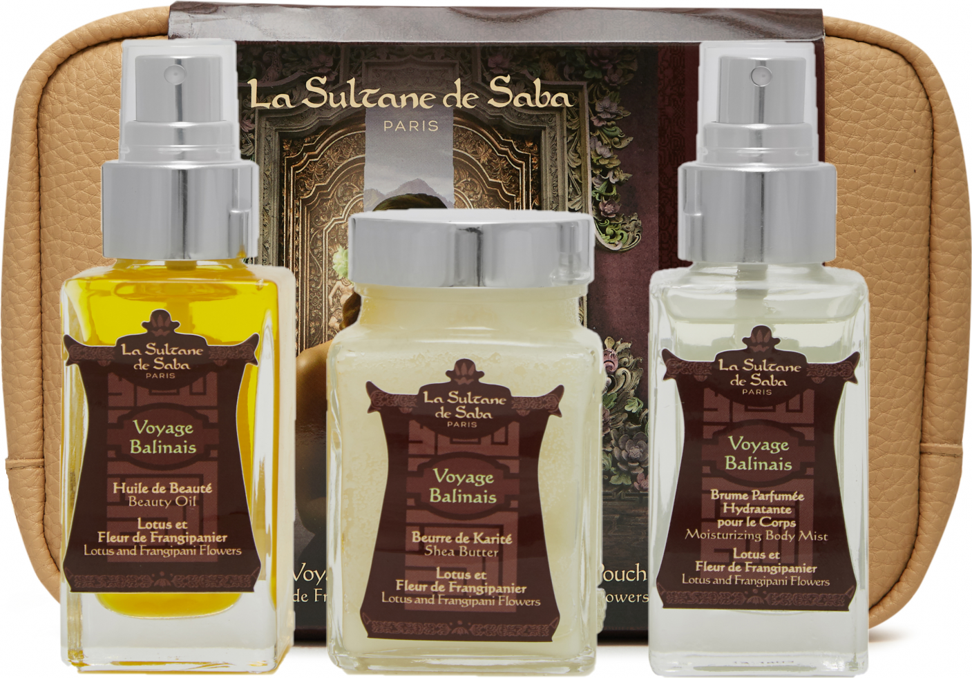 La Sultane de Saba Набор "Путешествие на Бали" с лосьоном-спреем Balinese Gift Pouch 250ml