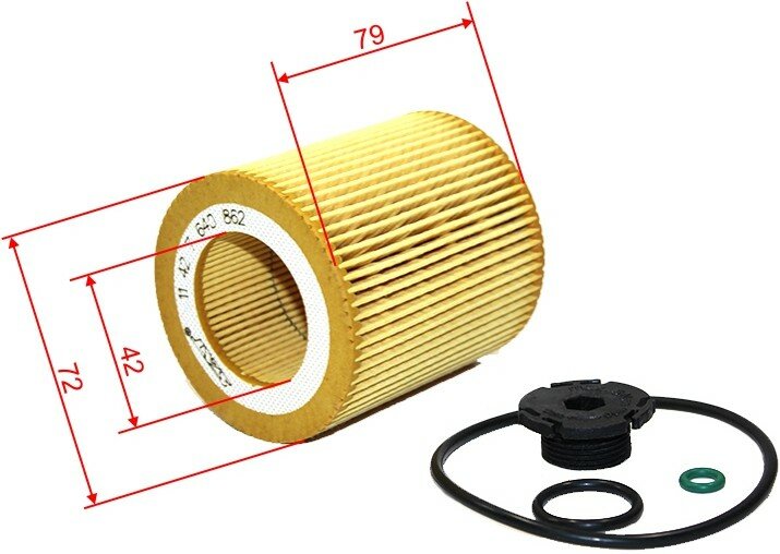 Фильтр масляный SAT ST-11427640862 BMW 1-Series 11-19, 3-Series 11-19