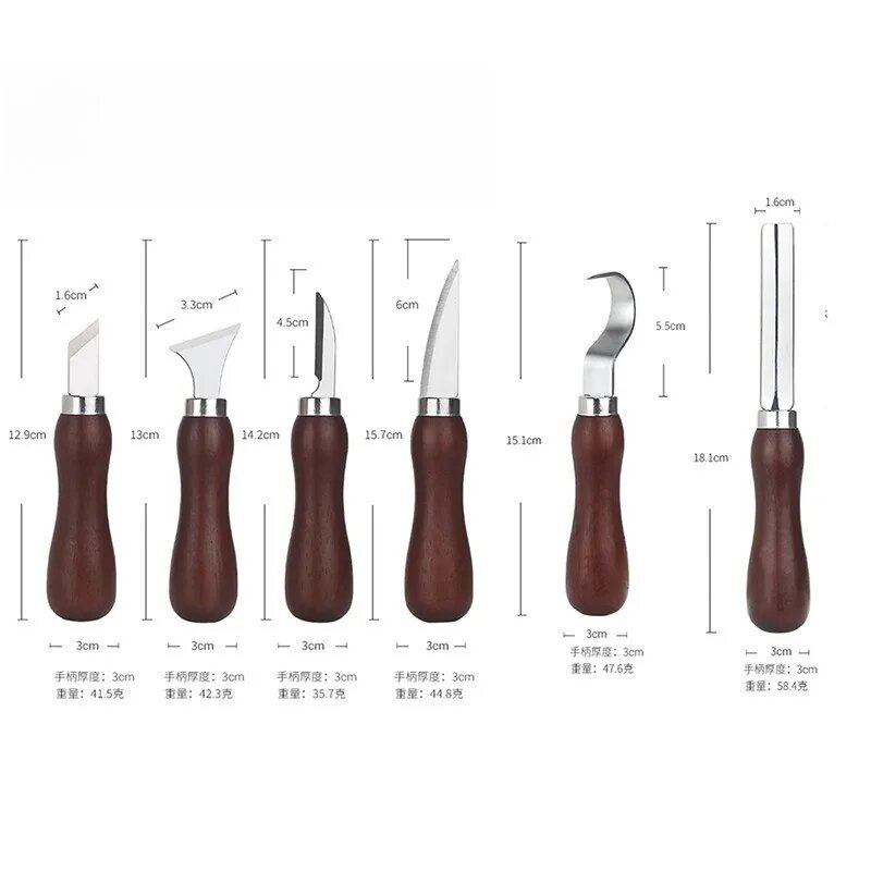 Набор инструментов для резьбы по дереву Walnut Wood E Set