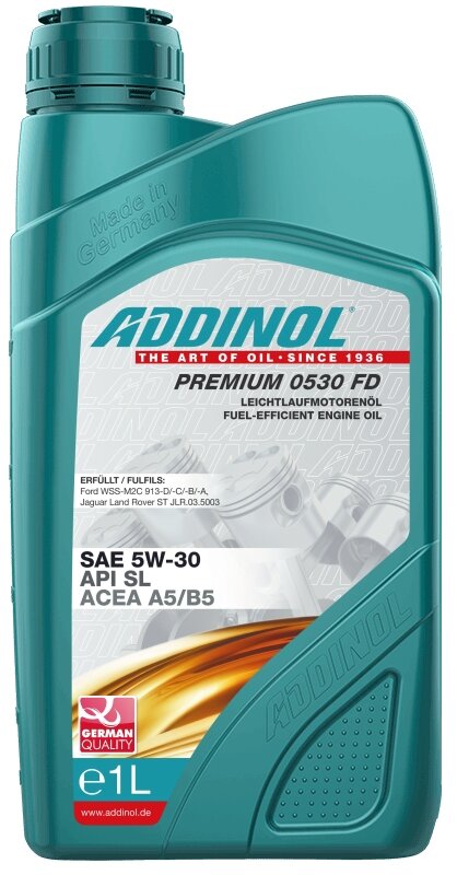Масло моторное Addinol Premium 0530 FD 5W-30 (1л), AD-5W30-PFD-1L