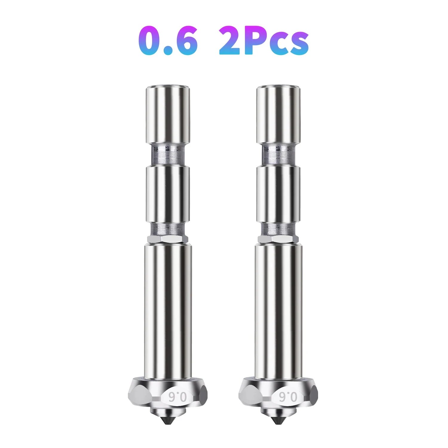 Горячий конец Anycubic Kobra 3 Max 0,4/0,6/0,8 мм 2PCS 0.6 nozzle