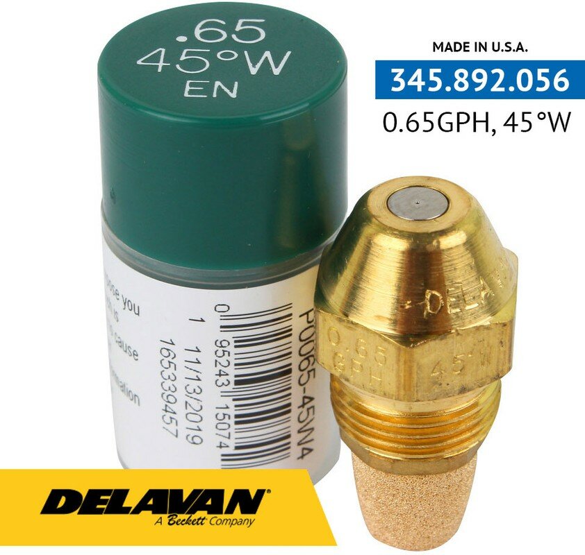 Топливная форсунка Delavan 0.65GPH, 45W (4) P0065-45W4