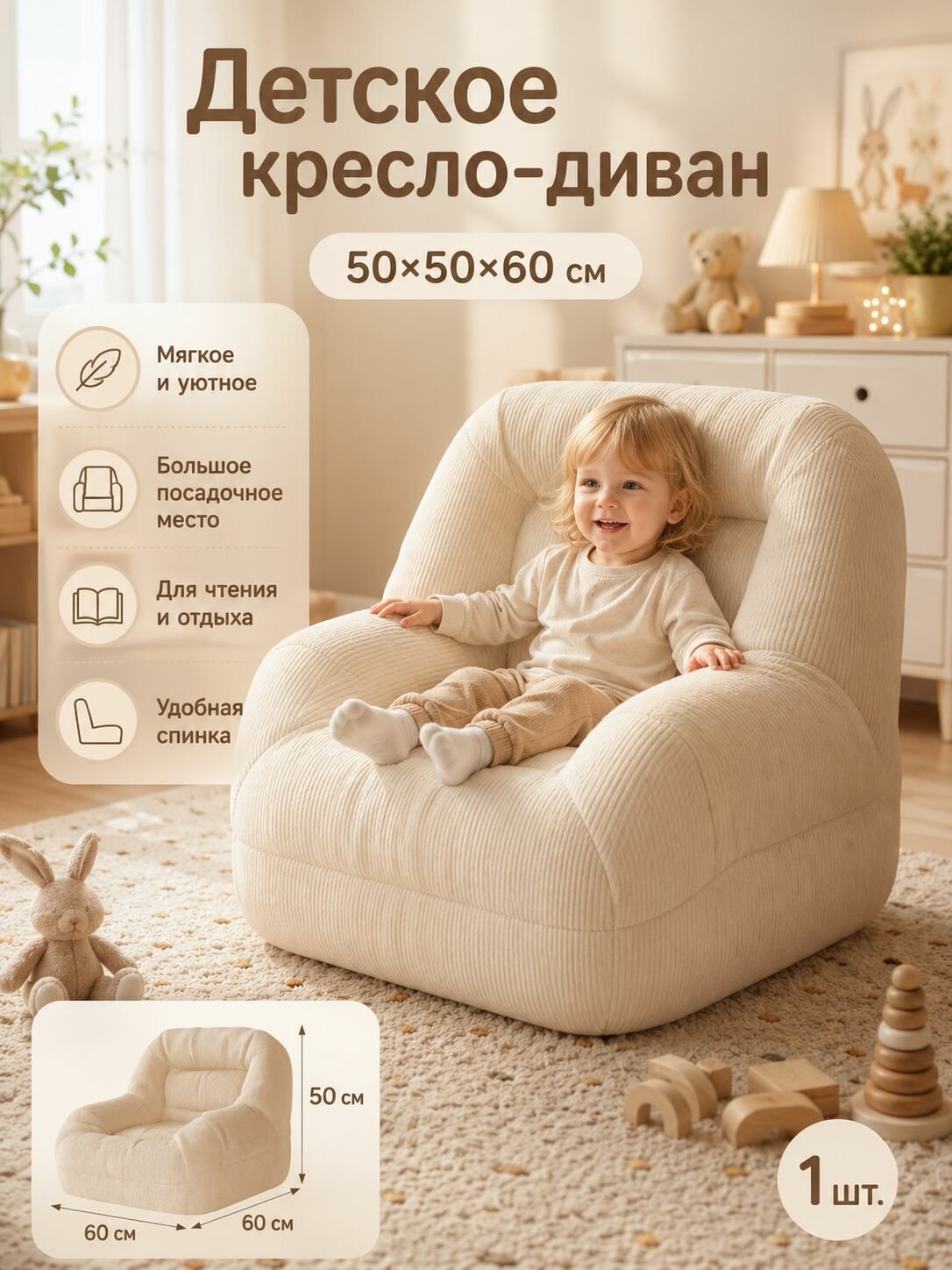 Детский стул,51х59.3см