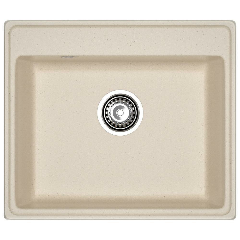 Мойка для кухни GranFest Vertex 58х50 V-580 кашемир, 1 чаша, искусственный мрамор