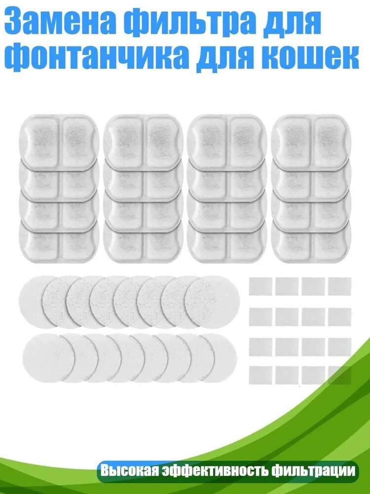 Замена фильтра для фонтанчика для кошек, 16 plus 16 plus 16