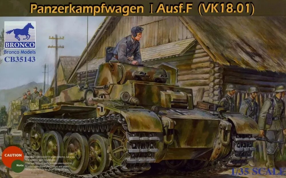 Bronco 1/35 35143 Panzerkampfwagen I Ausf. F(VK18.01) сборная модель танка