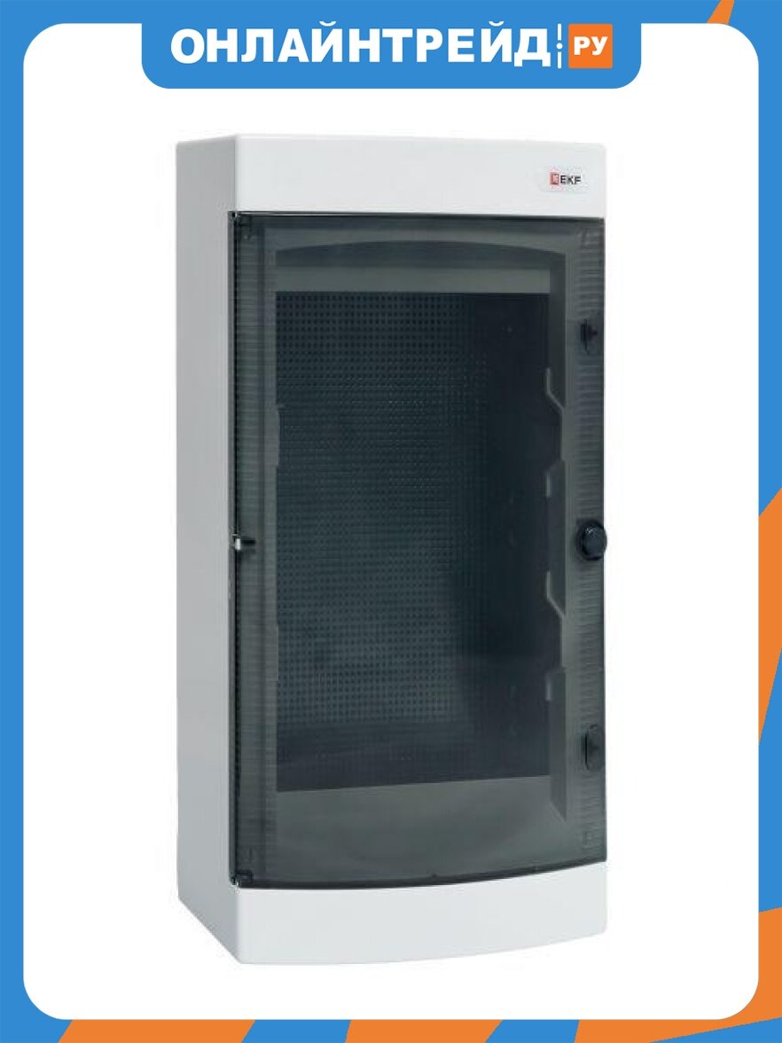 Щит слаботочный навесной Ekf Unix 3 габарит IP41 прозр. дверь PROxima, ux-3m-n