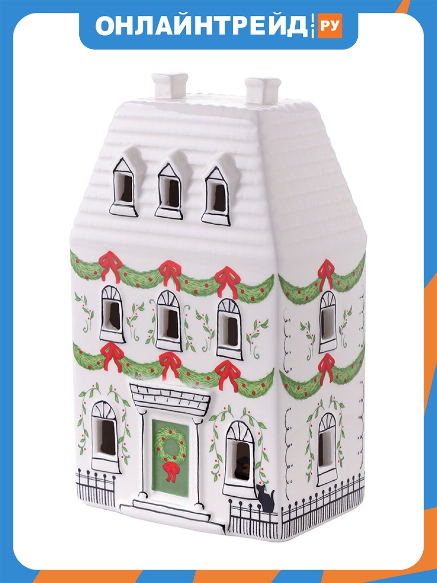 Домик с подсветкой Tkano Olgod из коллекции New Year Essential, 19см, TK25-NY_LH0004