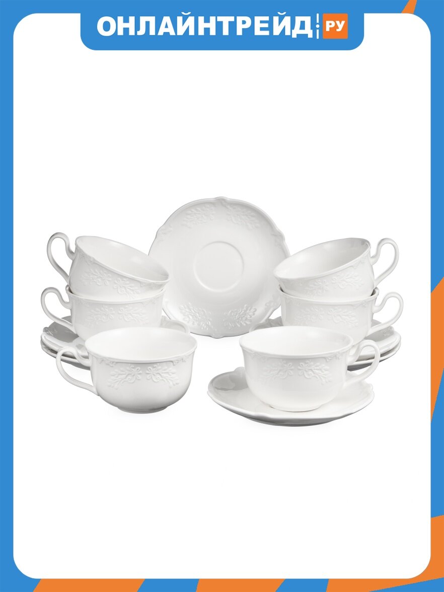 Чайный набор Lefard "Floral" 6 пер. 12 пр. 350 мл