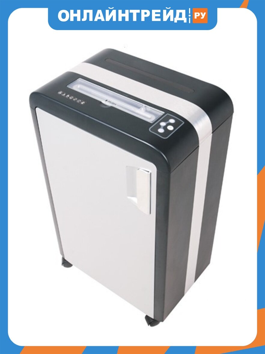 Уничтожитель документов Bulros 860S 4мм (чёрный/серебро дверь, контур)