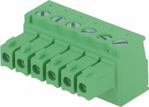DEGSON 15EDGK-3.5-06P-14-00A(H) Разъемный клеммник, 3,5мм, Кол-во полюс: 6, прямой, вилка, "мама", 1шт