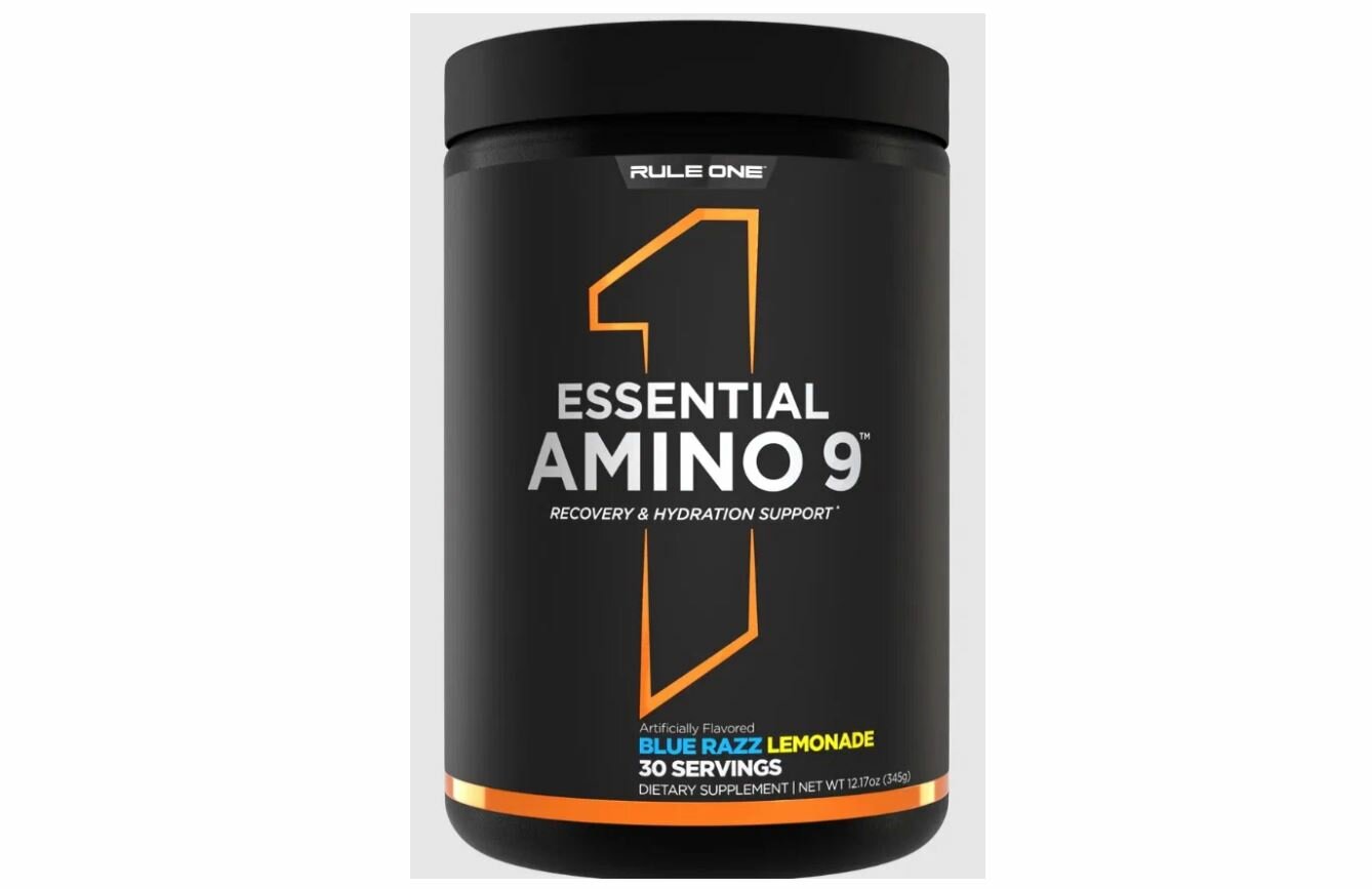 Rule One ESSENTIAL AMINO 9, Аминокислотный комплекс, 30 Порций (Голубая малина)