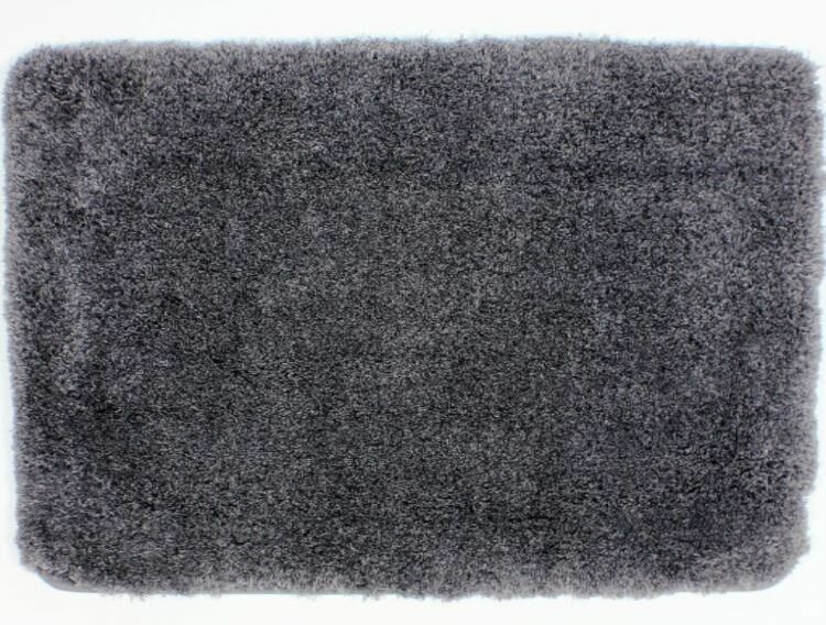 Коврик для ванной BATH PLUS "Бонд" RHL868GY, 90x60 см, серый меланж, полиэстер