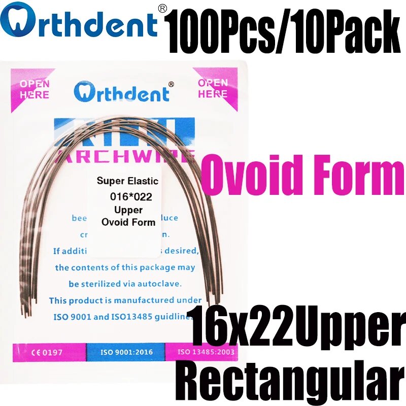 Orthdent Niti арки Ovoid 16x22 Upper