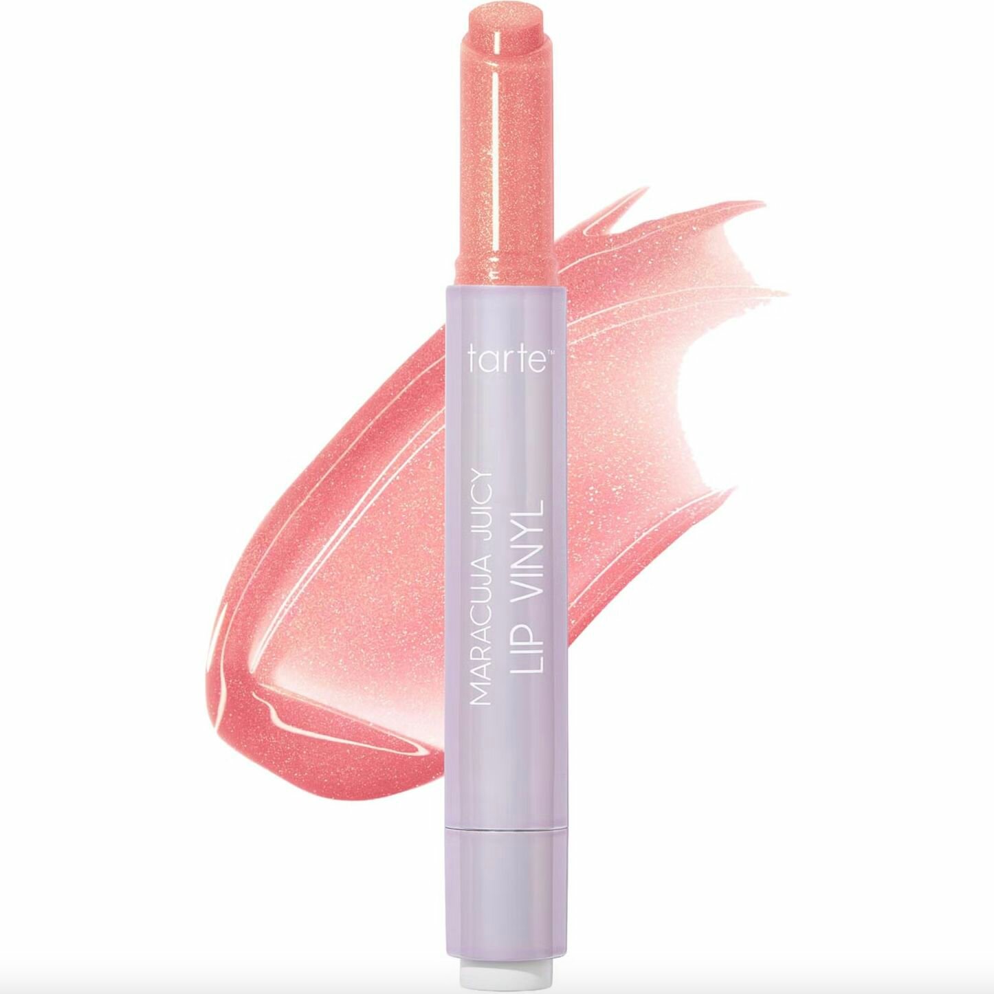 Tarte Увлажняющий бальзам для объема и блеска губ Maracuja juicy Lip VINYL в оттенке shimmering rose