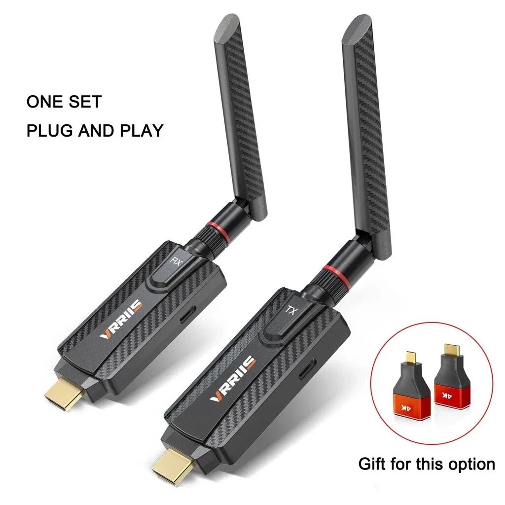 Беспроводной HDMI-передатчик/приемник VRRIIS 0.05s 5G 200м