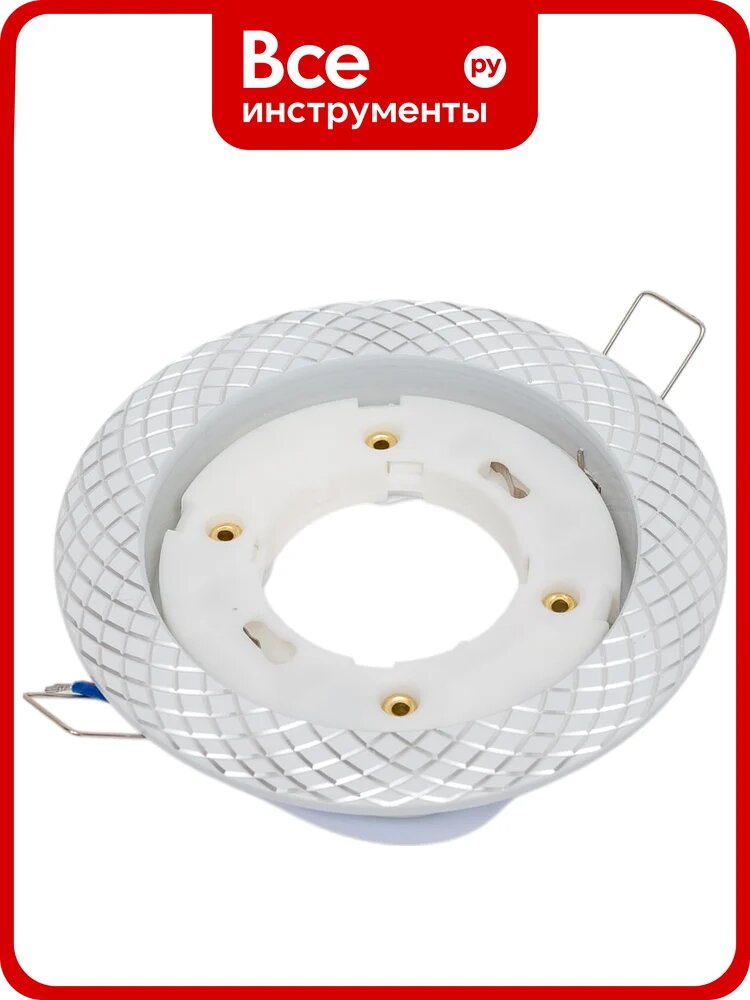 Встраиваемый точечный светильник Ambrella Light STANDARD SPOT G818 W, металлический корпус, защита от пыли и влаги