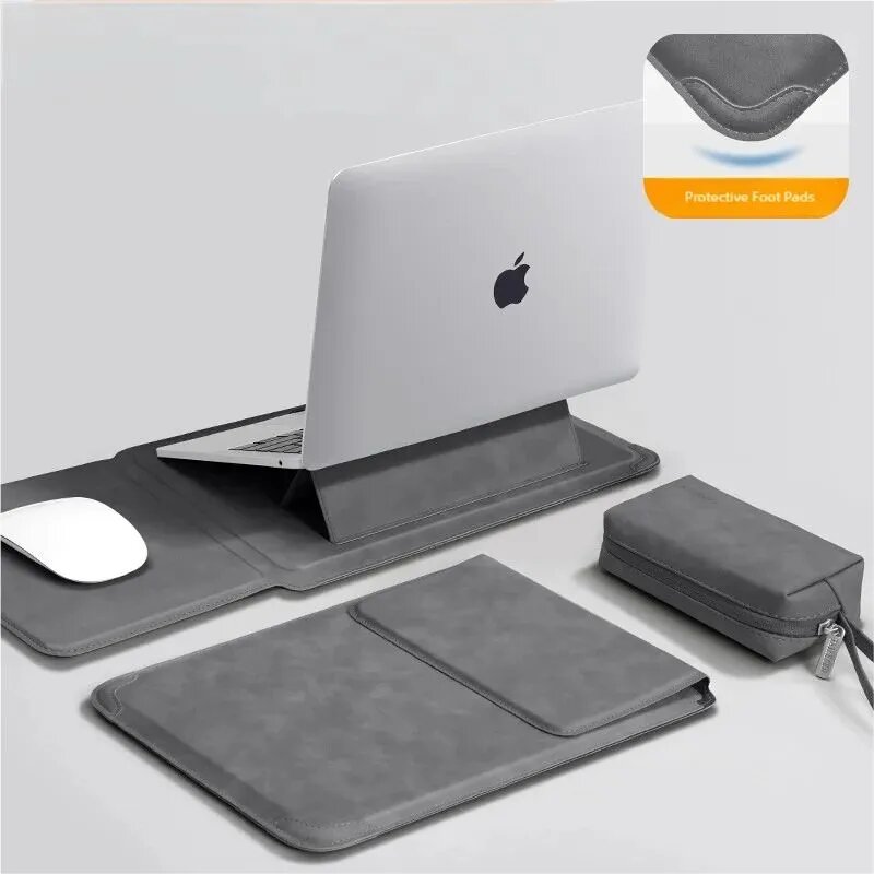 Anhuikeji Чехол для ноутбука 13 14 15 15,6 16 дюймов HP Сумка Macbook Air Pro 13 13,6 M4 с подставкой Мужчины Женщины