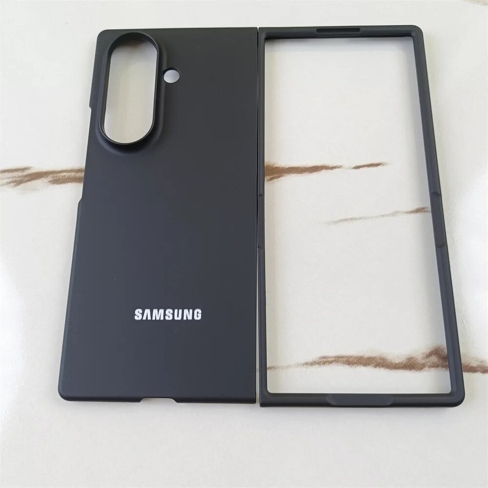 Роскошный ультратонкий жесткий чехол для Samsung Galaxy Z Черный, Черный, Black, For Galaxy Z Fold 6