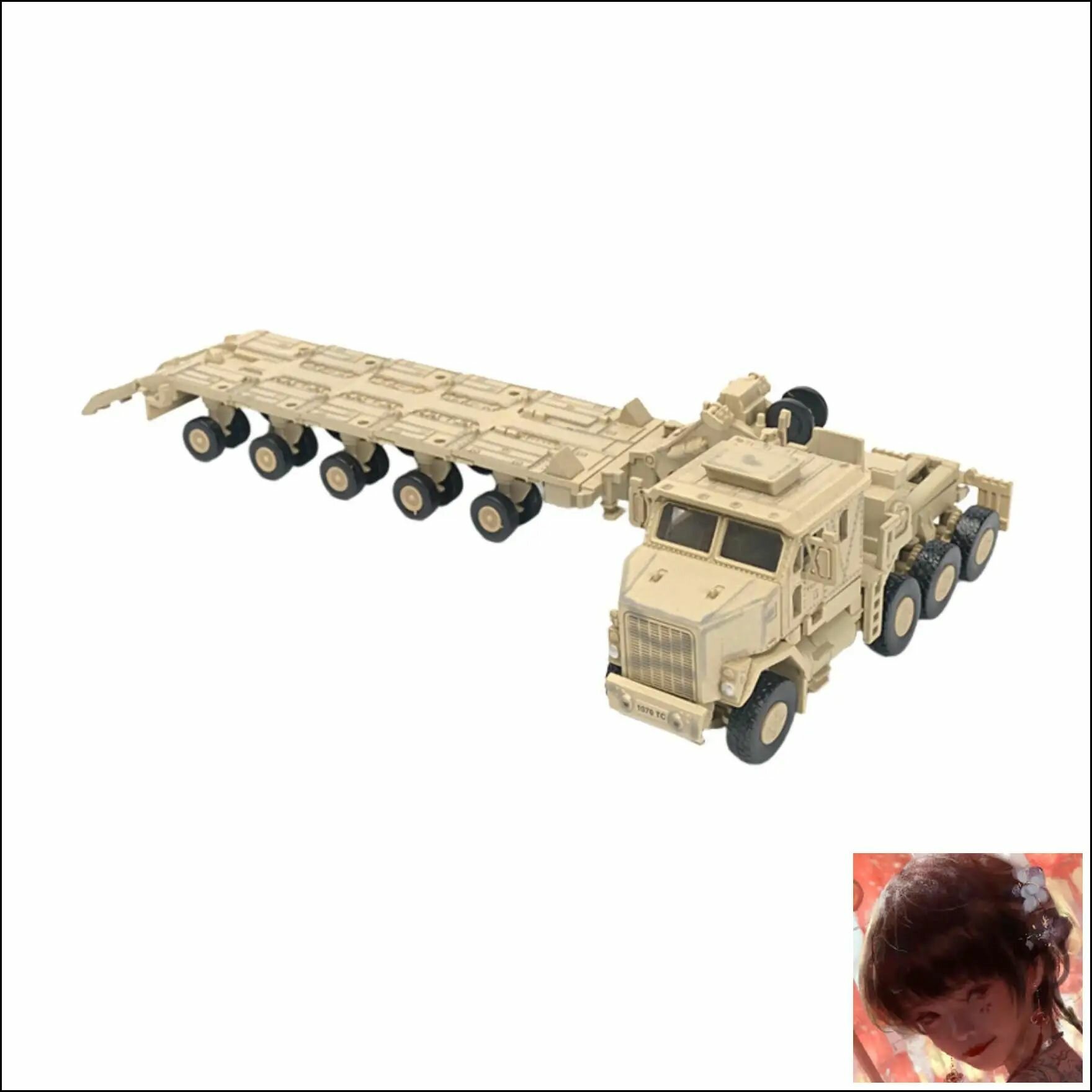 Модель тягача в масштабе 1:72, коллекционный грузовик для подарка и демонстрации, реалистичная детализация