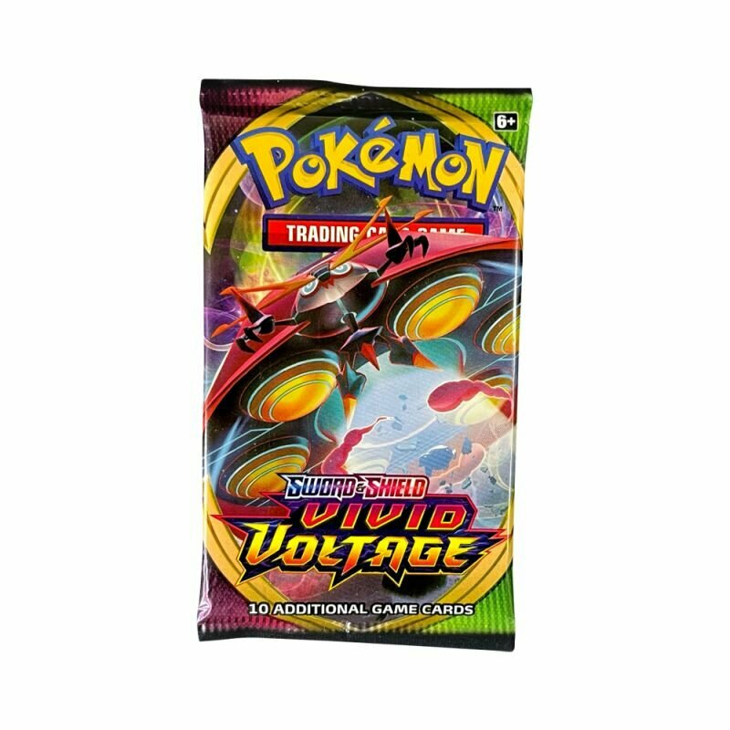 Карты Pokémon Pokemon Sword Shield: Vivid Voltage Booster Pack TCG (10 cards) (ENG) Бустер набор Покемон10 карт