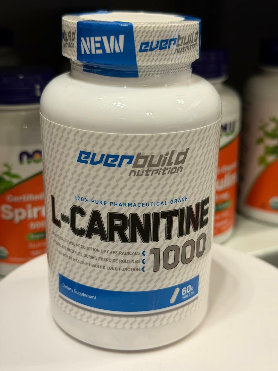 Everbuild Nutrition L-Carnitine 1000 mg - Л-Карнитин для жиросжигания 60 таблеток