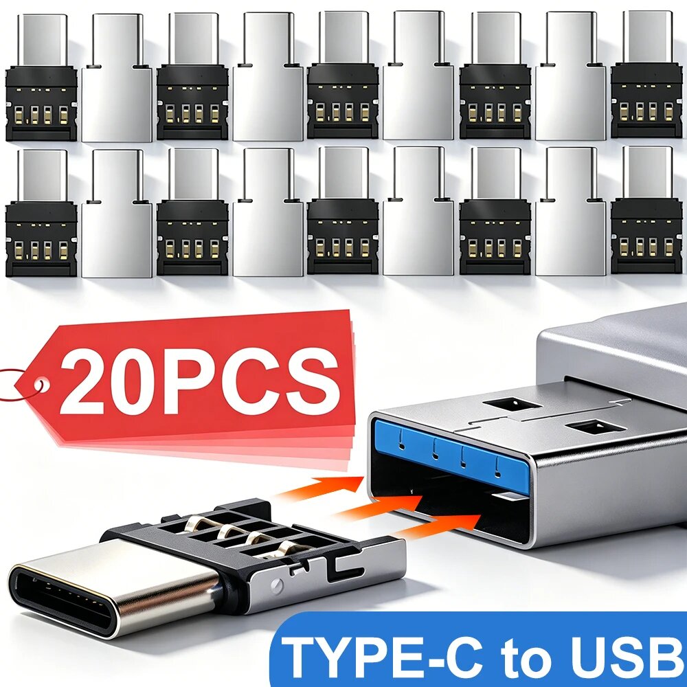 USB Type-C OTG адаптер BAPPSUS 3Pcs — фото 1